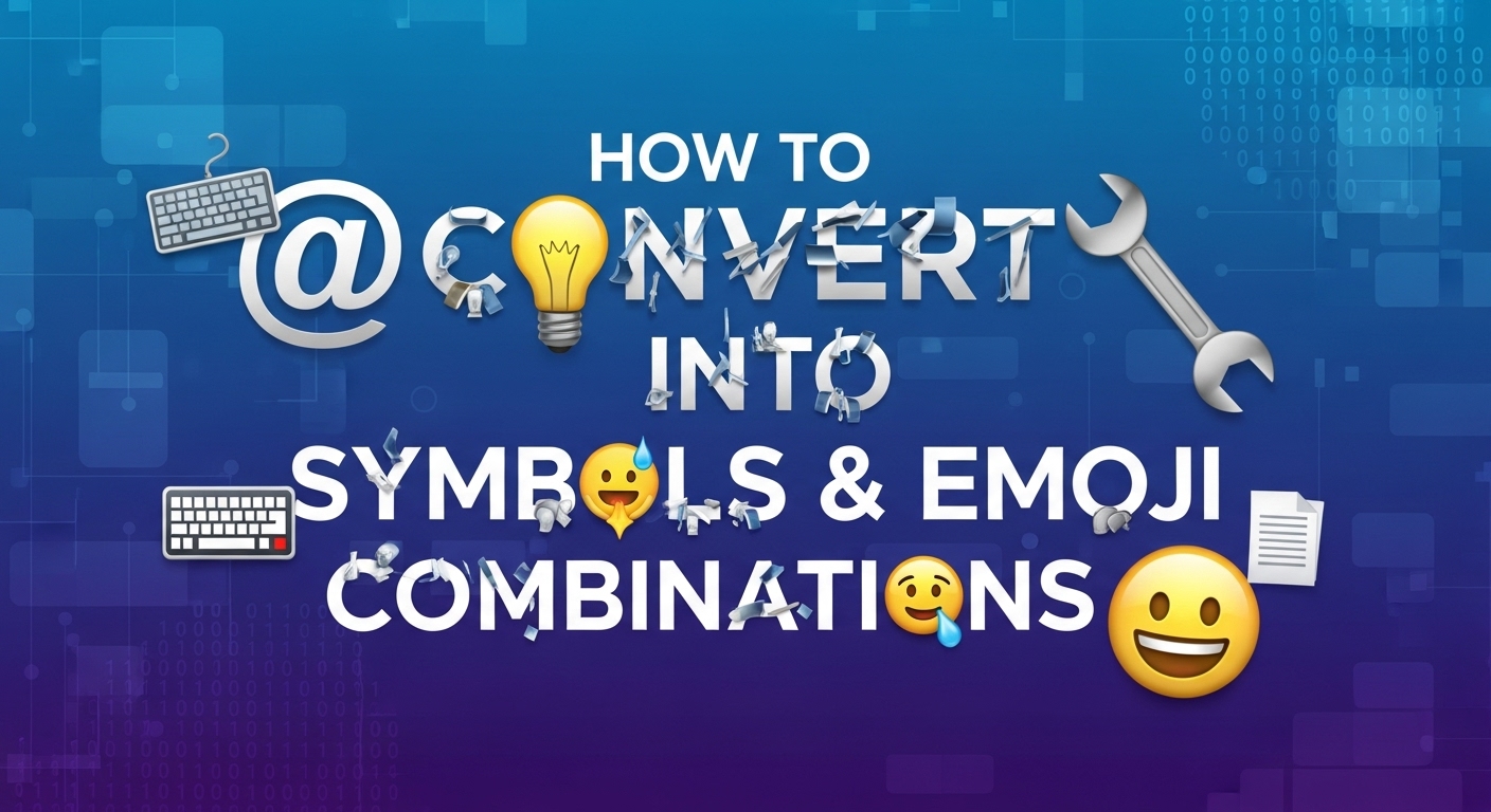 How to Convert Text Into Symbols & Emoji Combinations